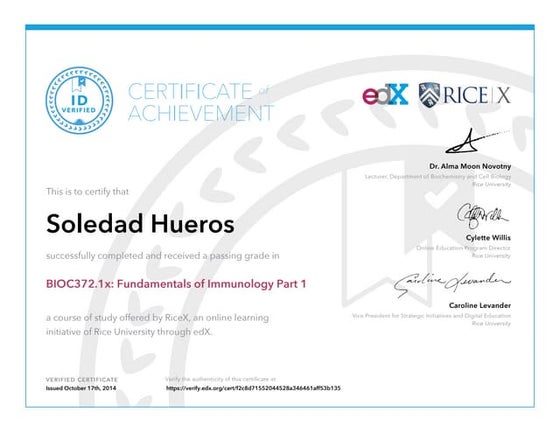 Principles of Biochemistry- Certificate | PPT