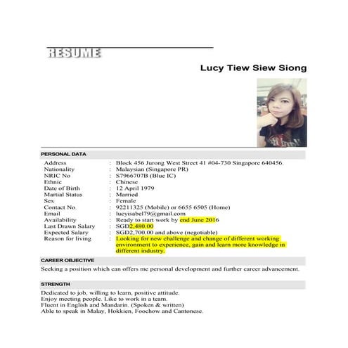 Resume.Bernice | PDF