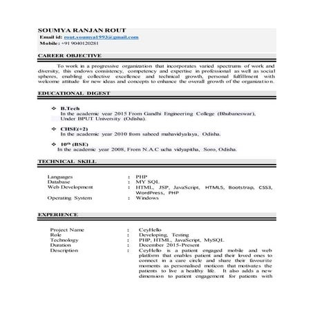 SOUMYA RANJAN ROUT | PDF