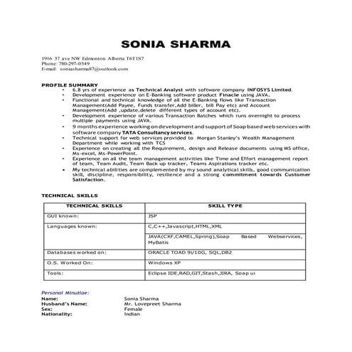 SONIA_RESUME_Bank | DOCX