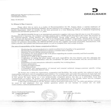 Reference letter | PDF