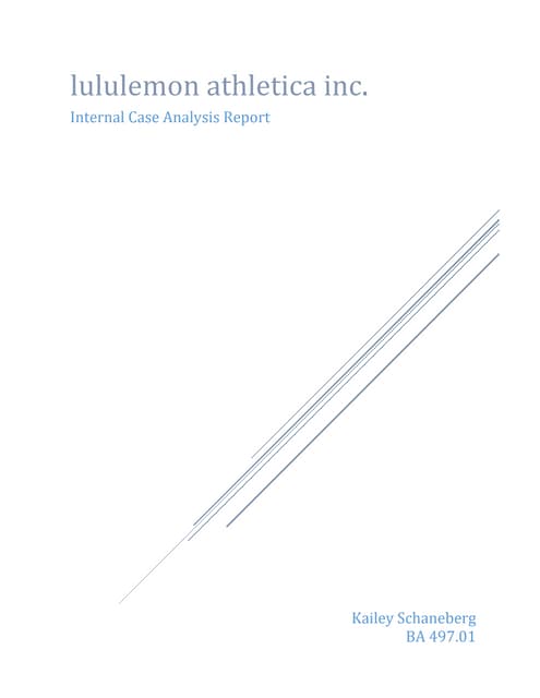 Lululemon: The Key to Continuing Success | PPTX