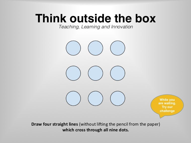 Think out the box - Interactive presentation