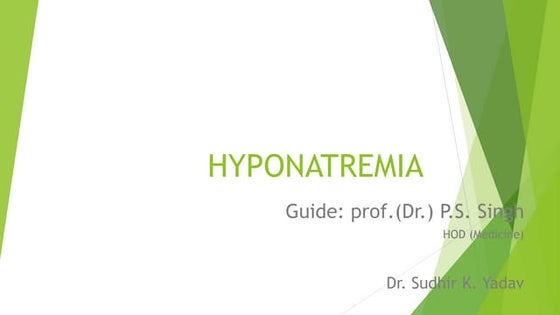 Sodium correction formula | PDF | First Aid | Injuries