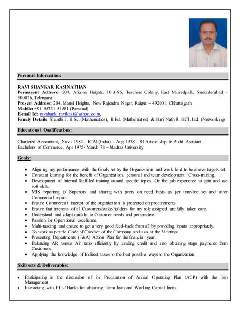 Resume Ramesh | DOCX
