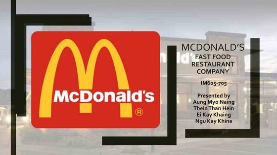 Mc donalds ppt | PPT | Food Industry | Industries