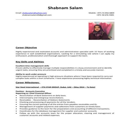 CV- ACCOUNTS - ADMINISTRATION EXECUTIVE-2015 | DOC