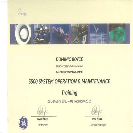 3500 System Operation & Maintenance Training | PDF