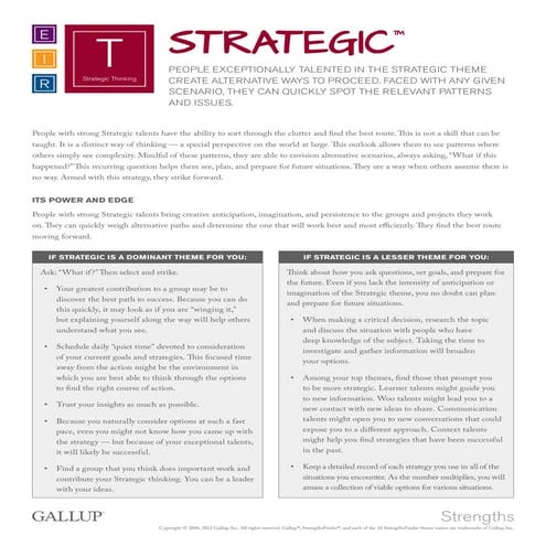 Strategic | PDF
