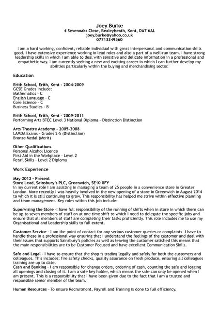 Luke Butcher CV (1) | PDF