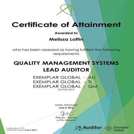 Lead Auditor Certification | PDF