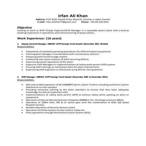 Irfan Ali Khan CV NEW | DOCX