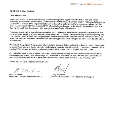 APAC Hub Wave2 - Tony Rayment Recognition | PDF