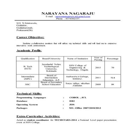 NAGARAJU MAINFRAMES | DOCX