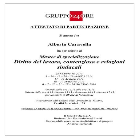 MASTER SOLE 24 ORE | PDF