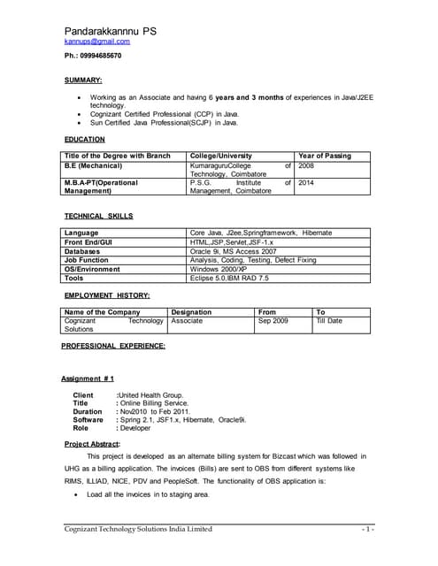 NagarajanG_Resume | PDF