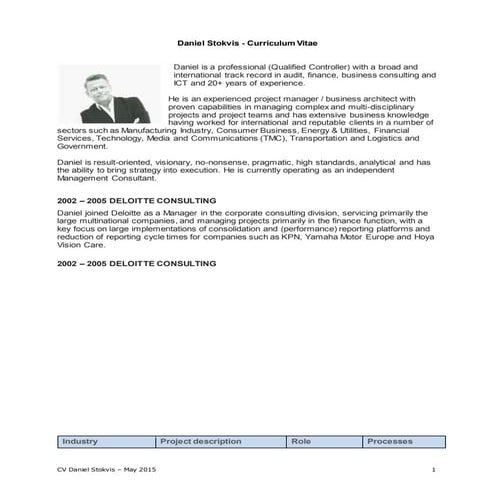 Resume Deloitte | DOCX