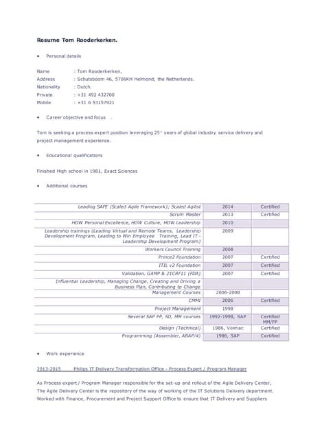 CV - Andreas Andersson | PDF
