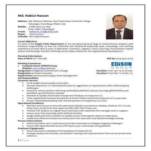 Md.-Rabiul-Hassan-CV-revised | PDF