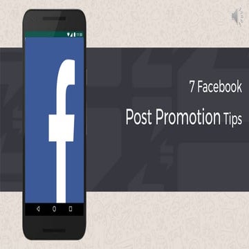 7 Facebook post promotion tips | PPT