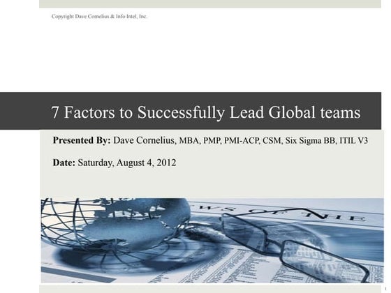 Performance Management for Offshore Teams | PPT