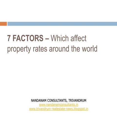 7 factors which affect property rates | PPT