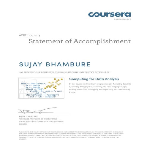Computing-For-Data-Analysis | PDF | Computing | Technology & Computing