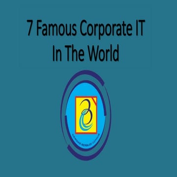 Famous IT Companies | PPTX