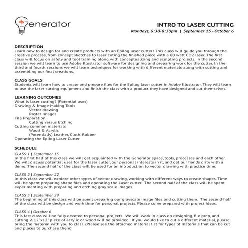 Class Overview | PDF