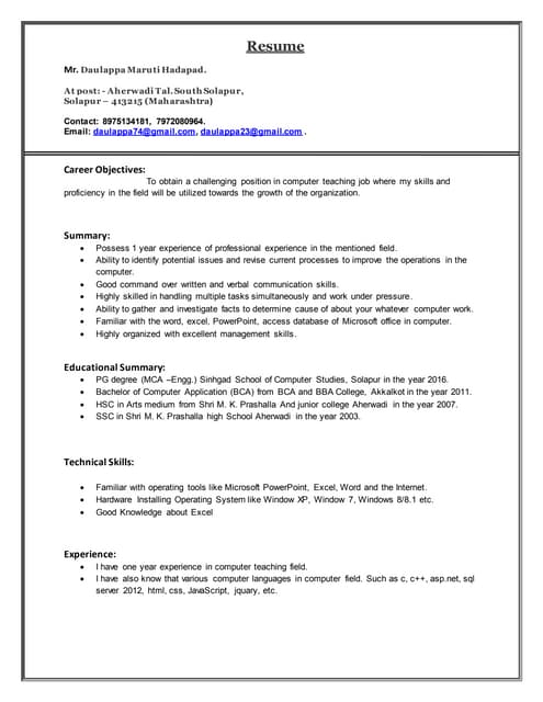 Zohaib-CV | PDF | Business Accounting & Finance | Business