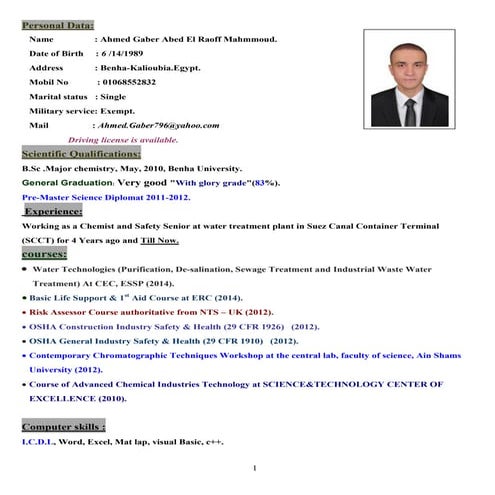 Cv abdelrahman ibrahim | PDF