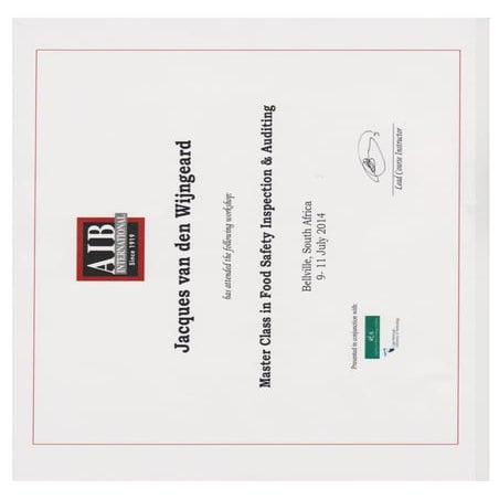 AIB International - Food Safety | PDF