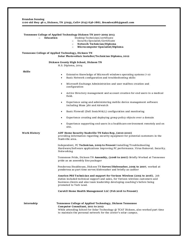 Brandon Resume Updated 20161117