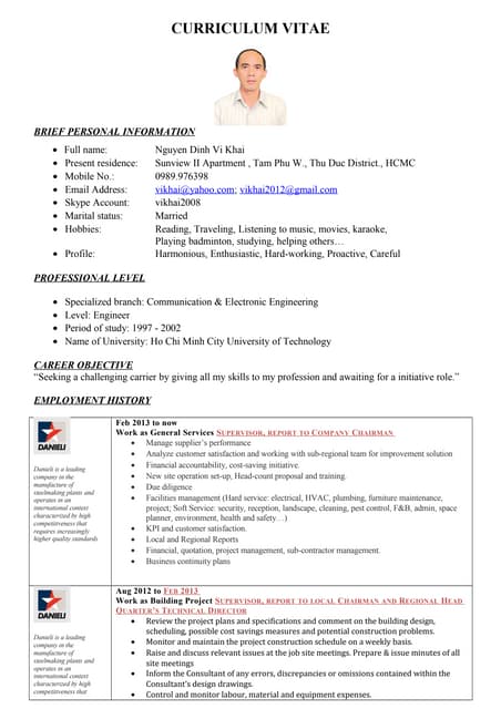 MJ CV | PDF