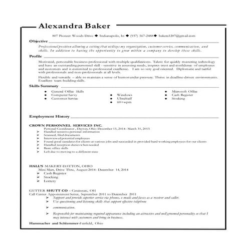 MAUREEN'S RESUME | DOC