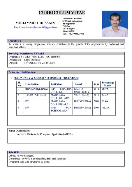 CV of Sharbani Sharma | DOCX | College Education | Education