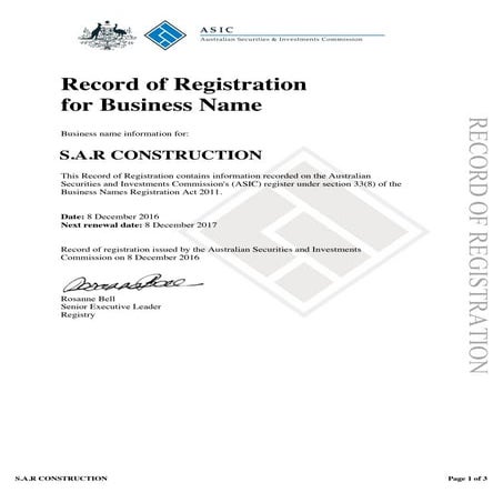 S.A.R CONSTRUCTION | PDF
