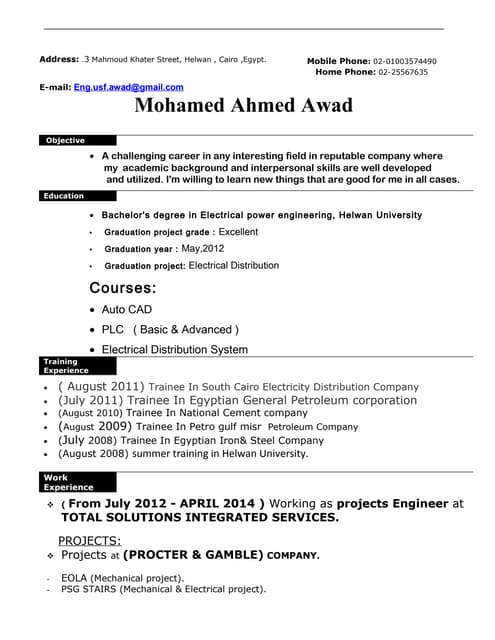 Mohamed essam-resume | PDF