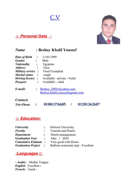 CV-Hend Hussein Mostafa | DOCX | Islam | Religion & Spirituality