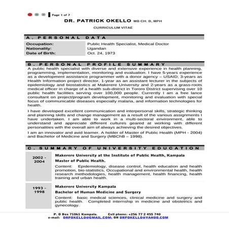 CV Patrick - 2014 | DOC