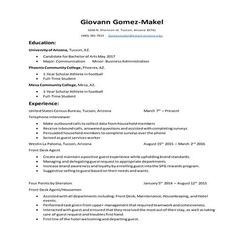 Giovann Gomez new resume | DOCX