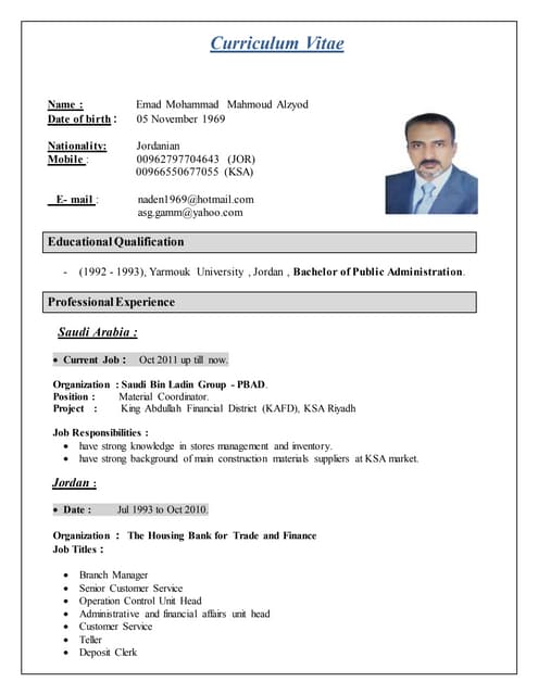 Wael Lafi CV 7-6-2013 | DOCX | Logistics | Business