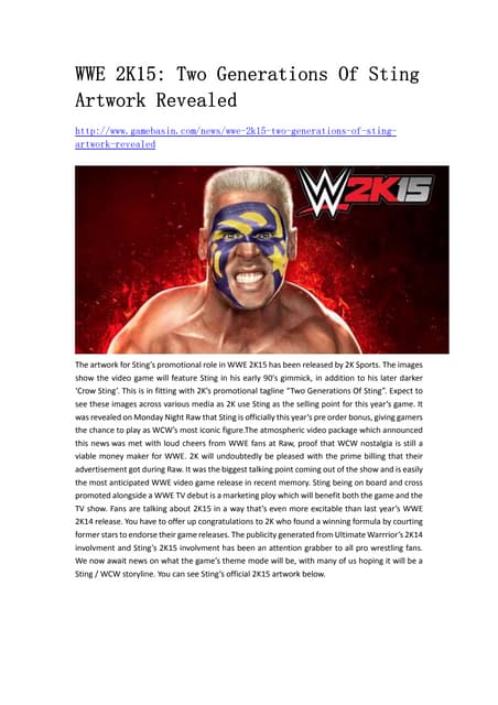 Wwe 2k15 Screenshots Sting