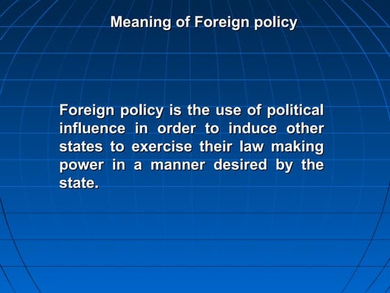 7 foreign policy process (1) | PPT
