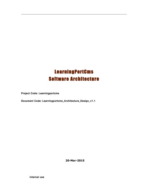 Low level design template (1) | DOCX | Web Development | Internet