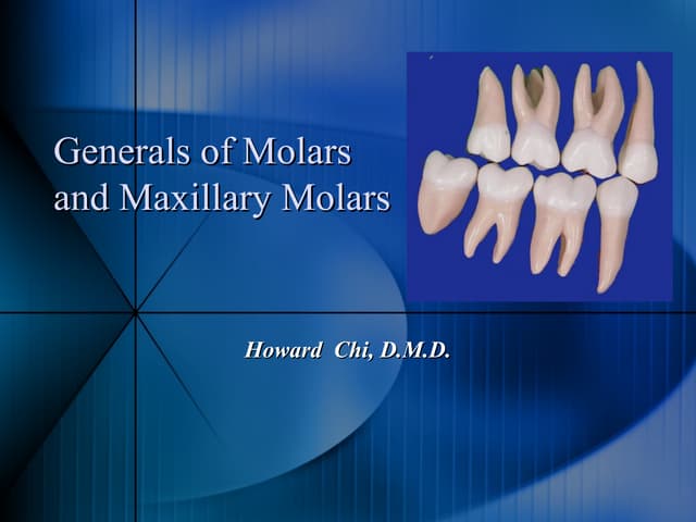 Maxillary second molar | PPTX