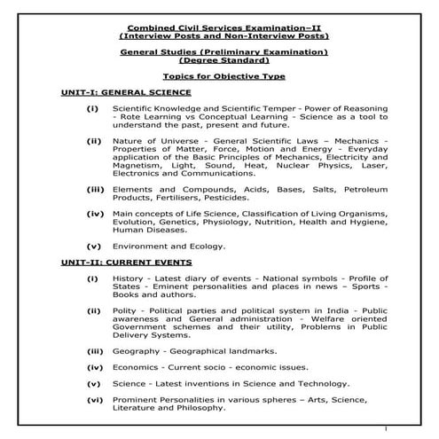 7_General Studies note for Tnpsc examination | PDF