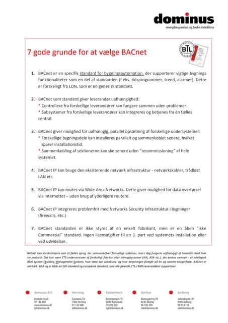 Bacnet program | PDF