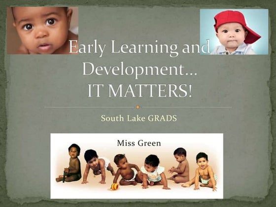 Development milestones and the early years learning framework and the ...