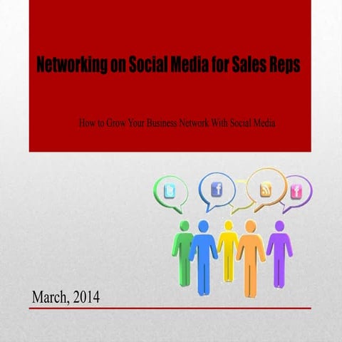 7 Great Ways for Sales Reps to Network on Social Media | PPTX | Social ...
